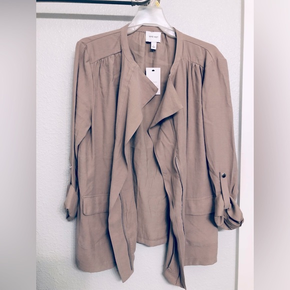 Nine West | Jackets & Coats | Nwt Drapey Utility Coat Large | Poshmark